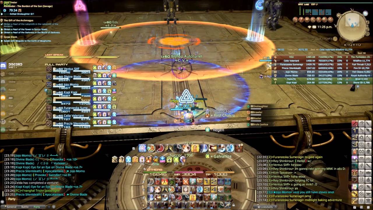 FFXIV Alexander Midas 4 Savage 1st Clear (Monk POV) - YouTube