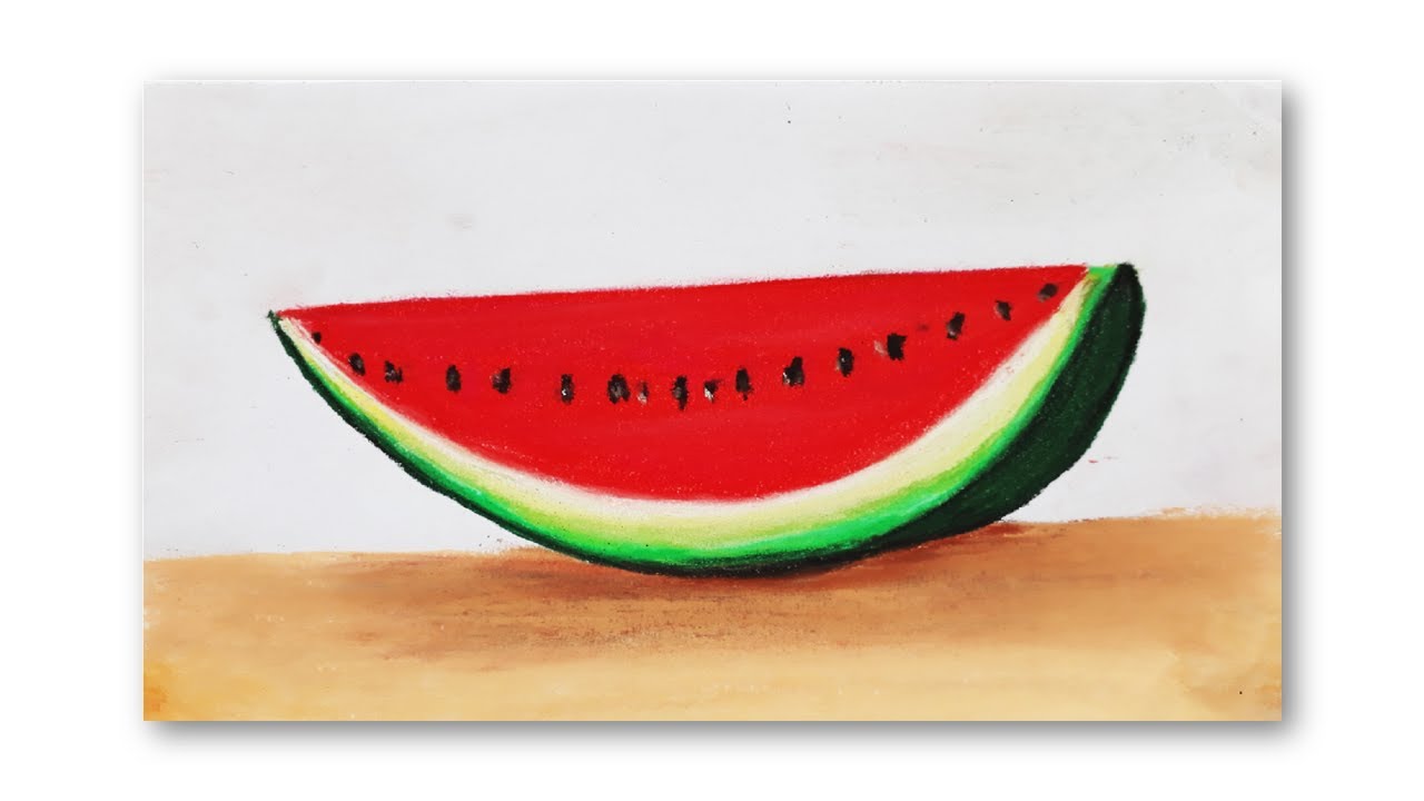 How-To-Paint Watermelon using Soft Pastels - YouTube
