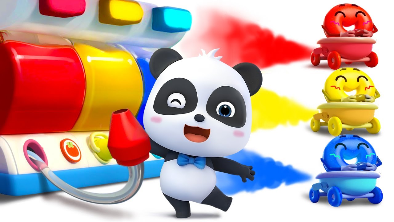 Donut Car Station | Learn Colors | Kindergarten Song | Nursery Rhymes ...