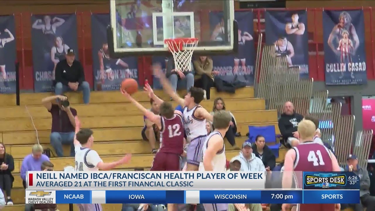 Blake Neill Named IBCA/Franciscan Health Player of the Week - YouTube