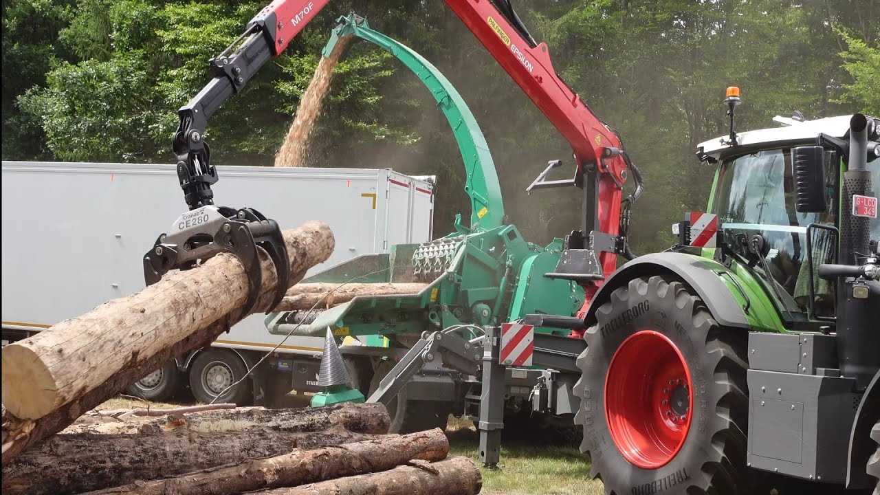 LES PLUS GROSSES MACHINES FORESTIÈRES , AMAZING MACHINERY⚡ DEMOFOREST ...