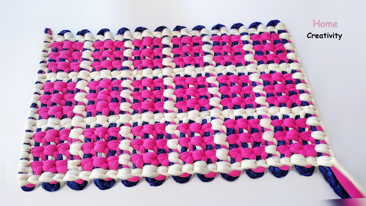 How to make doormat, सेफ्टी पिन से पायदान बनाने का आसान तरीका, Diy ideas, Home Creativity 🌼 ...