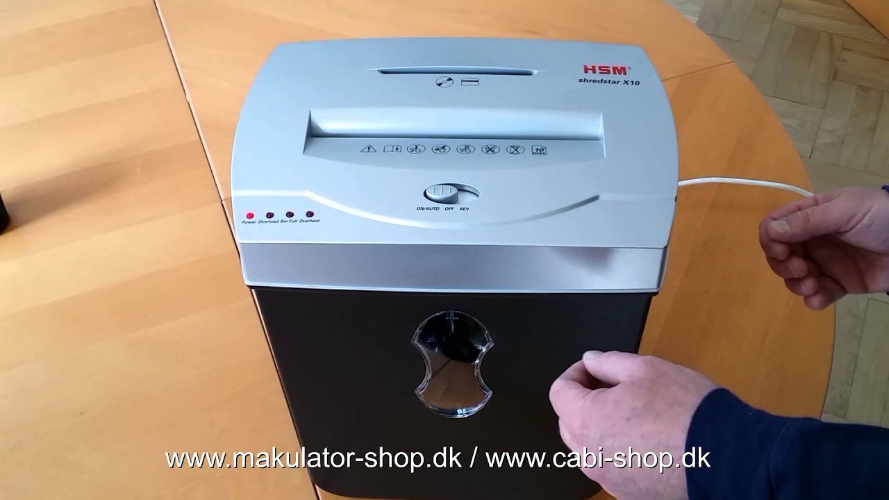 HSM Shredstar X10 Makuleringsmaskine - YouTube