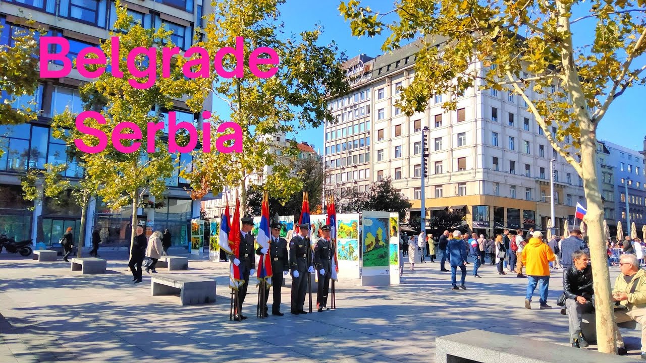 Take the bus from Memorial Park Jajinci to Slavija Square in Belgrade ...