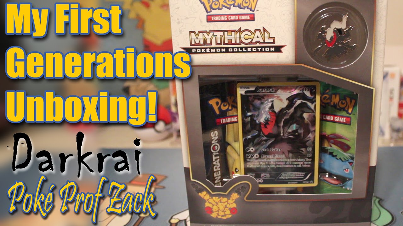 Darkrai Generations Unboxing | Poké Prof Zack - YouTube
