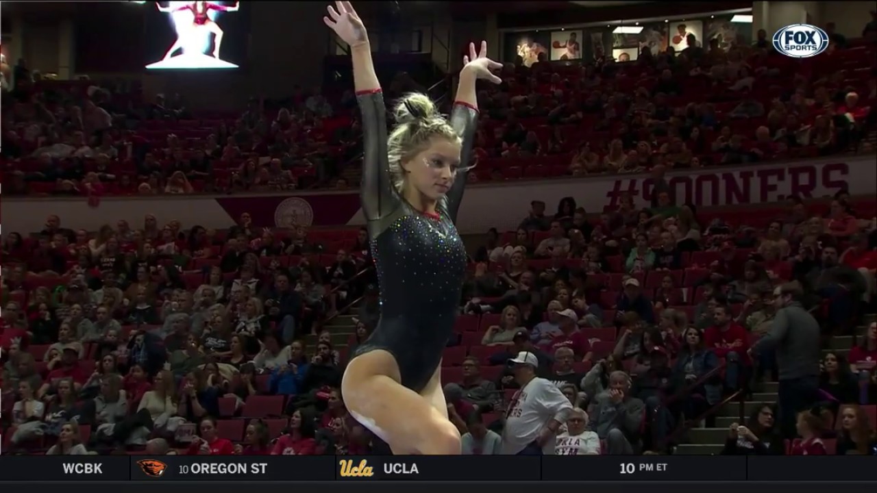 Rachel Dickson (Georgia) 2019 Beam vs Oklahoma 9.075 - YouTube