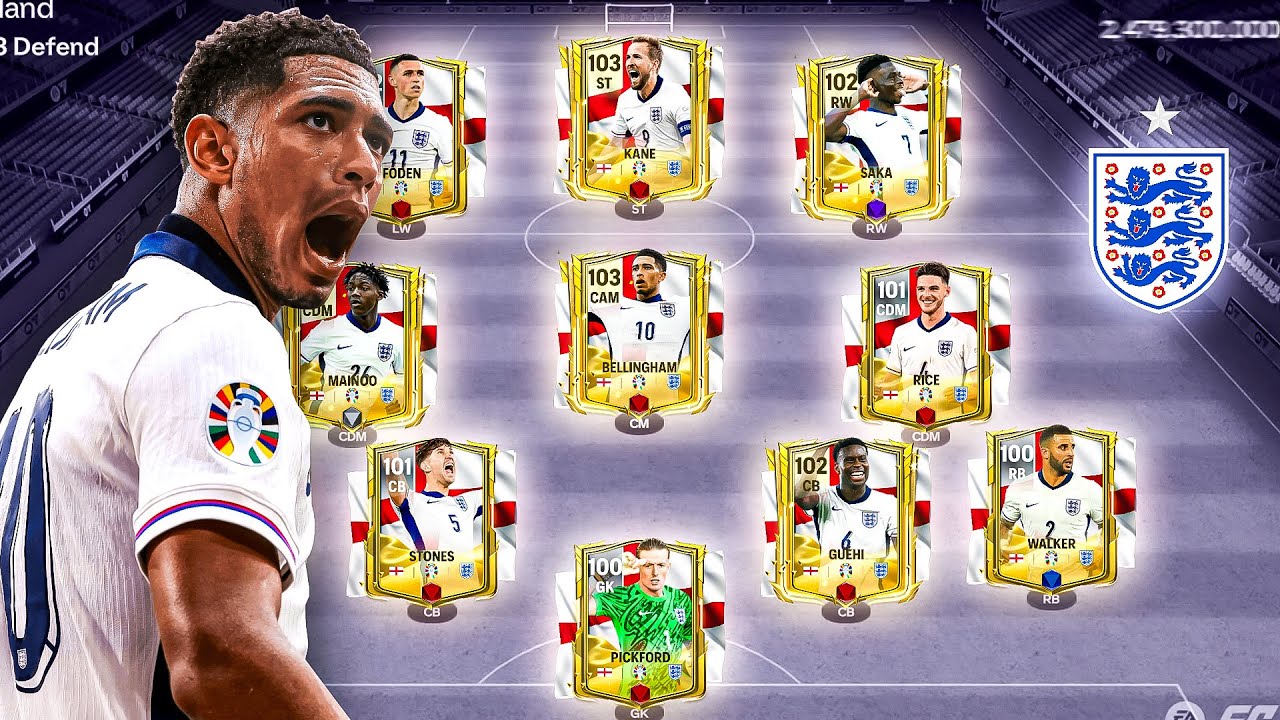 England - Best Special Squad Builder! EUROS Special England Squad FC ...