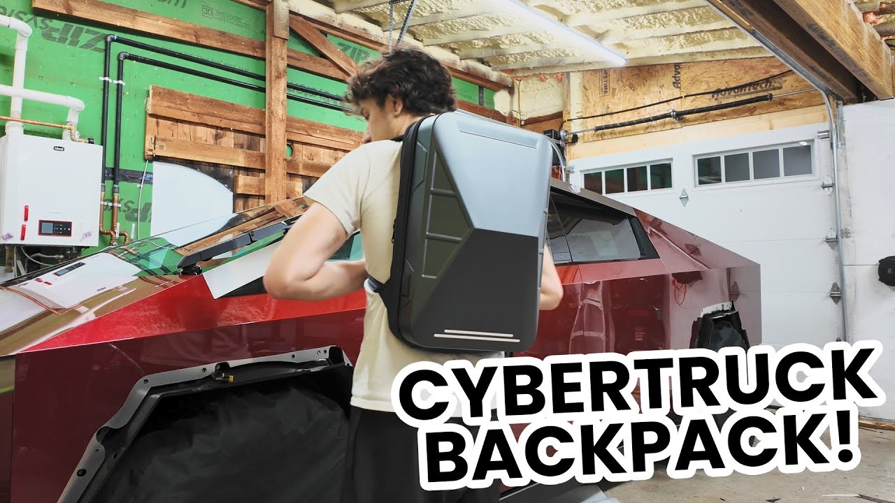 I got the NEW Mini Cybertruck! Cybertruck backpack by Arcoche! - YouTube