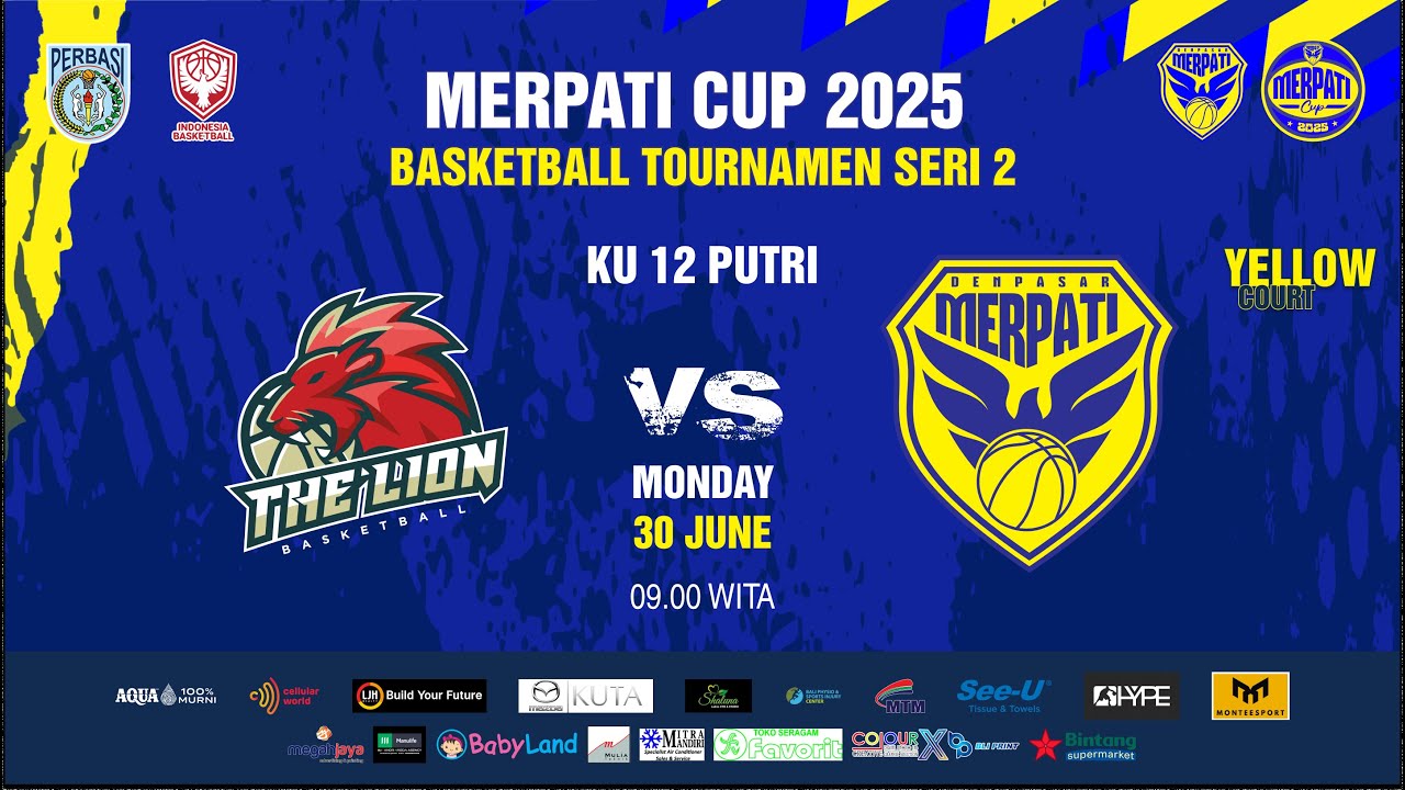 SERI 2 | GAME 17 YELLOW COURT | The Lion - Surabaya Vs Merpati Blue ...
