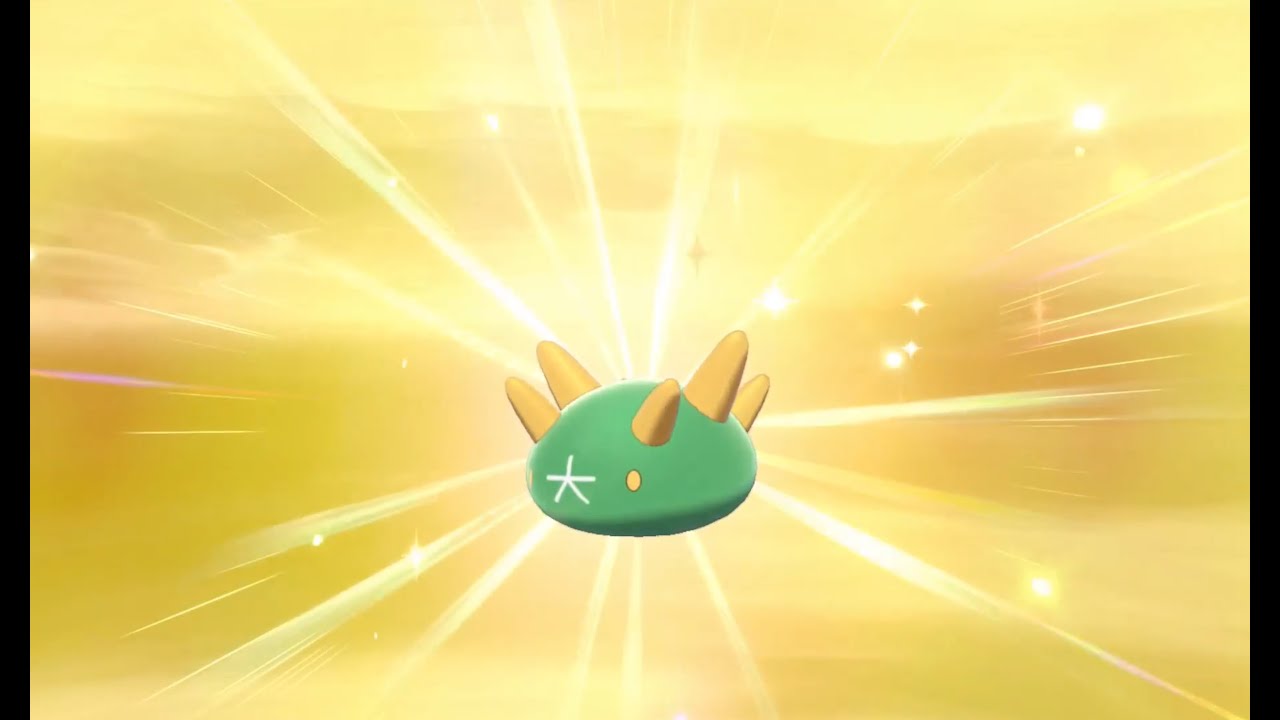 Shiny Pyukumuku after exactly 1600 encounters | Pokémon Shield - YouTube