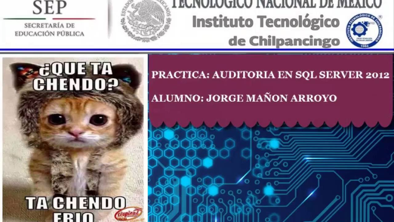 Auditoria en SQL Server 2012 - YouTube