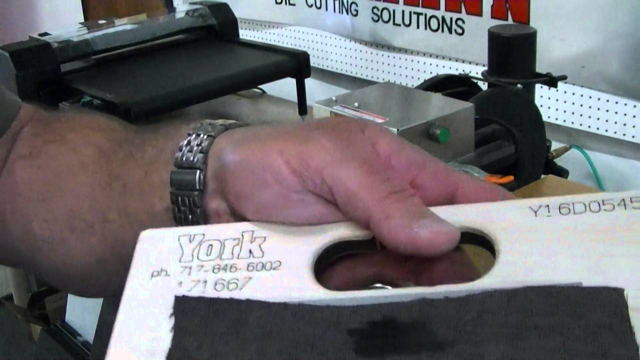 Tippmann Clicker die cutting machine demonstration die cutting fur ...