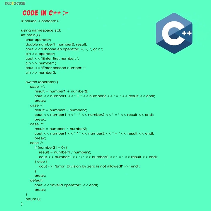 A CODE TO MAKE A BASIC CALCULATOR USING C++, JAVA AND PYTON - YouTube