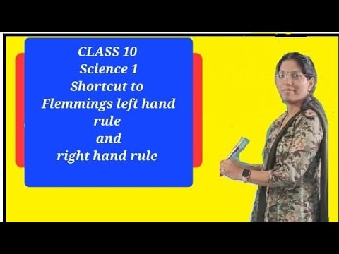 CLASS 10 Science 1 Shortcut to remember Flemmings left hand rule and ...