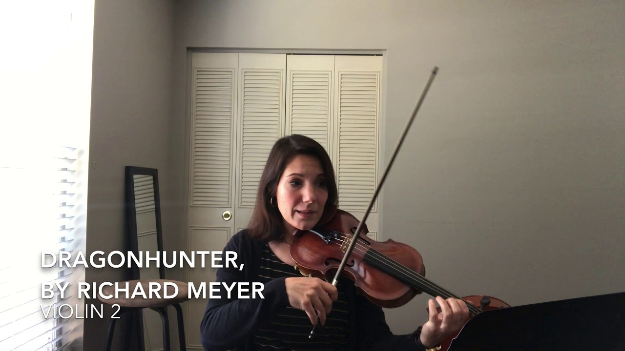 Dragonhunter, by Richard Meyer - Violin 2 Practice Track - YouTube