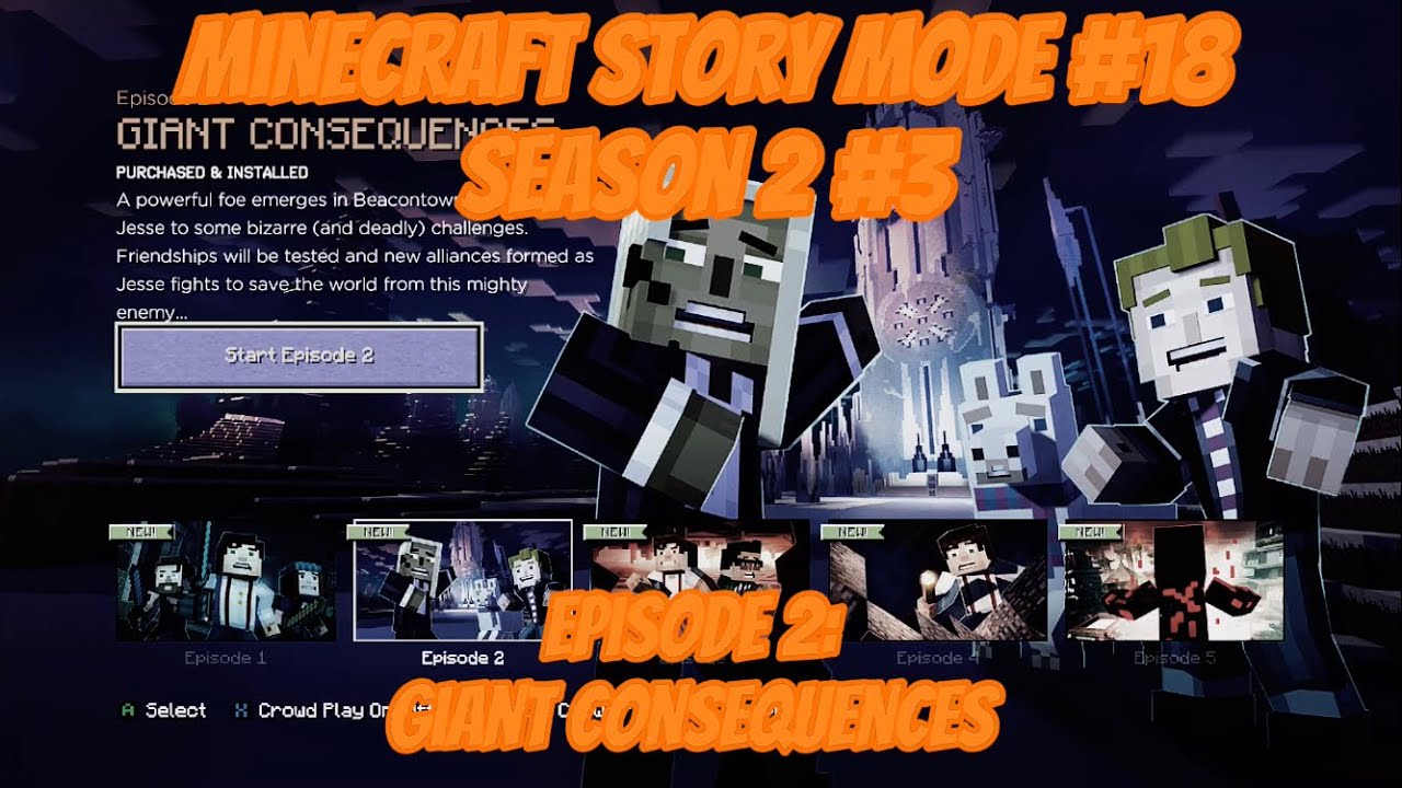 Minecraft Story Mode Season 2 #3 || A giant icy palace of despair - YouTube