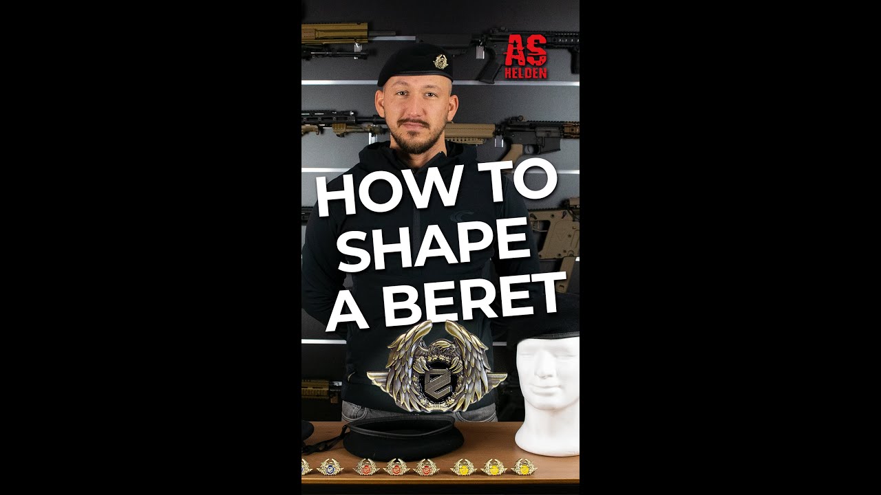 How to shape a beret? - Wie formt man ein Barett richtig? #shorts - YouTube