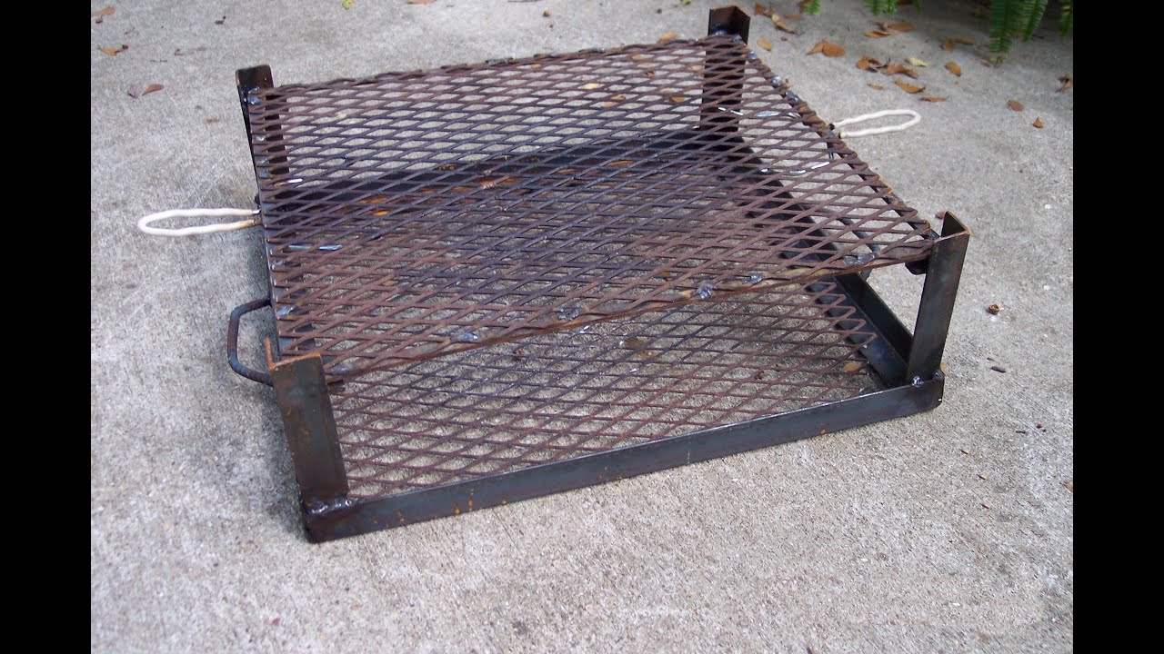 HOW TO BUILD A SMALL WOOD FIRED GRILL - YouTube