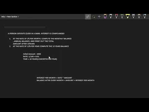 FORTRAN TUTORIAL || COMPOUND INTEREST || NESTED LOOPS - YouTube