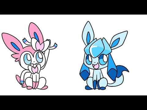 Glaceon & Sylveon dancing to dam dadi doo - YouTube