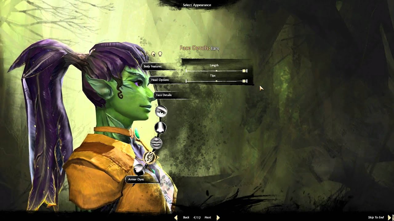 Guild Wars 2 - Character Creation Sylvari Female Ranger - YouTube