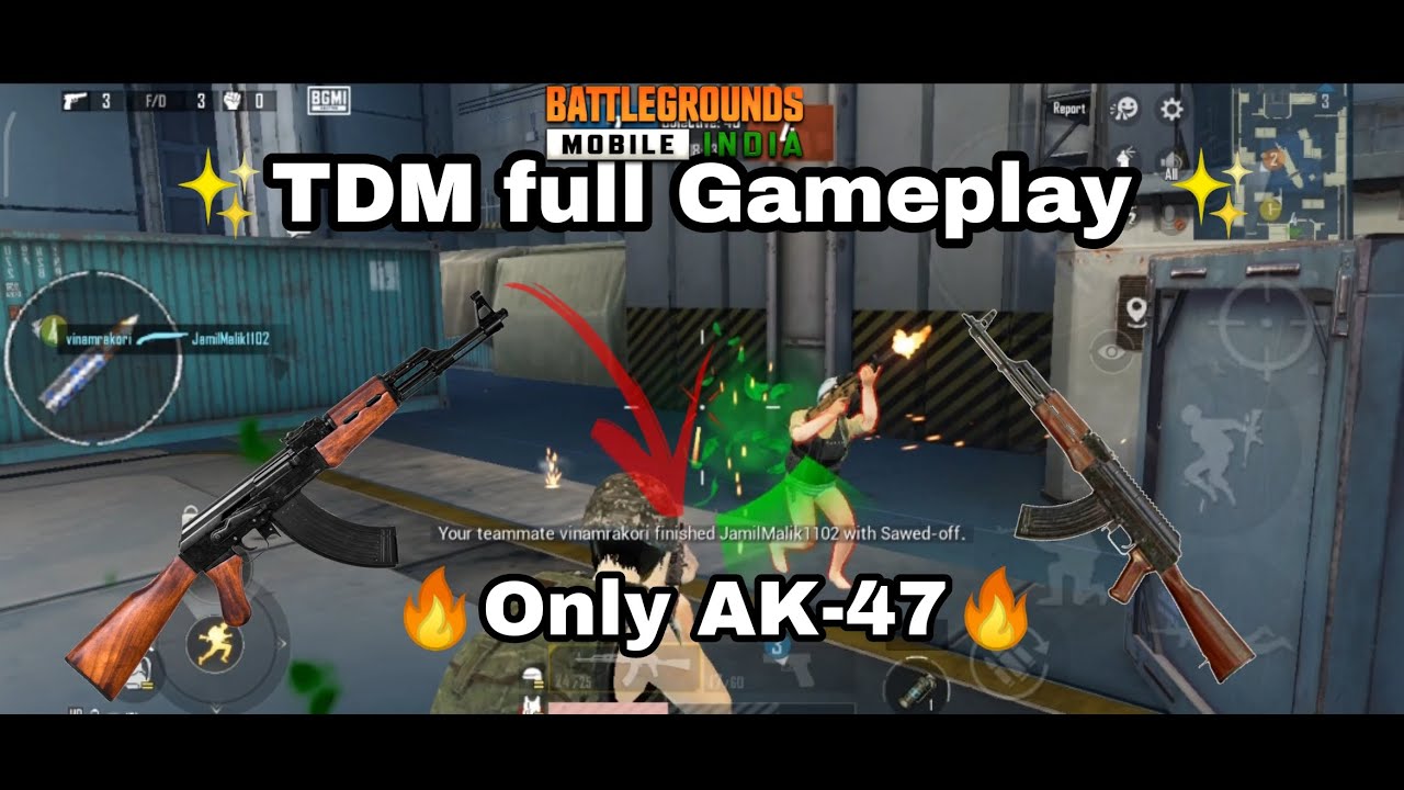 TDM Awesome Gameplay 👌 Only Ak firing | Devil Maxim Gameplay | - YouTube