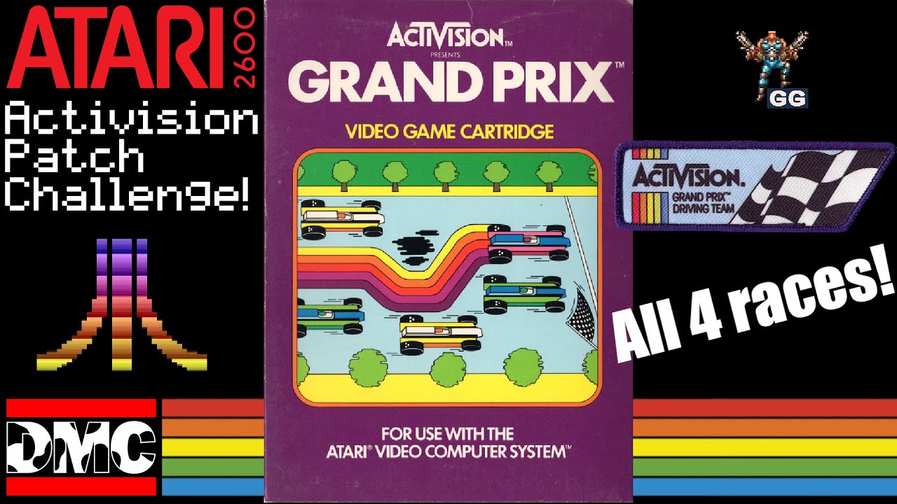 Atari 2600 - Grand Prix - Activision Patch Challenge! - YouTube