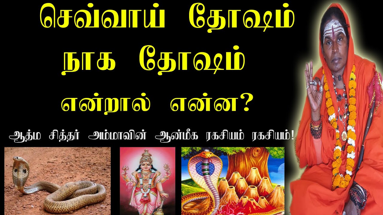 செவ்வாய் தோஷம் நாக தோஷம் என்றால் என்ன ?|Sevvai Dosham Tamil | Athma ...