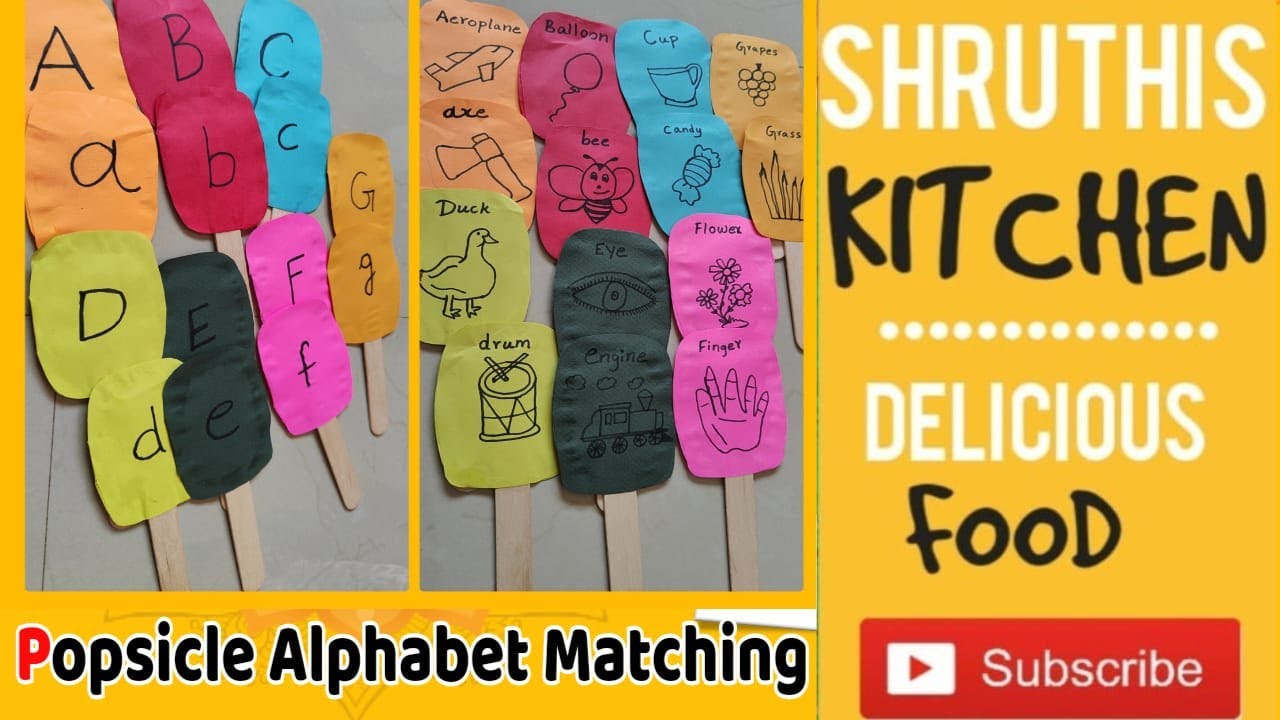 Popsicle Alphabet Matching|Alphabet Activity |English Activity|Kid's ...
