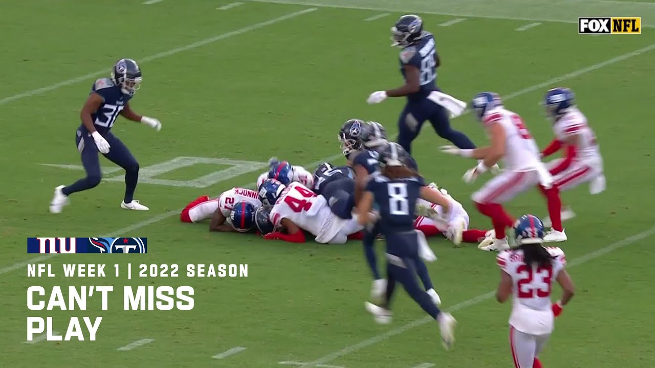 Giants with a Fumble Recovery inside the 15! - YouTube