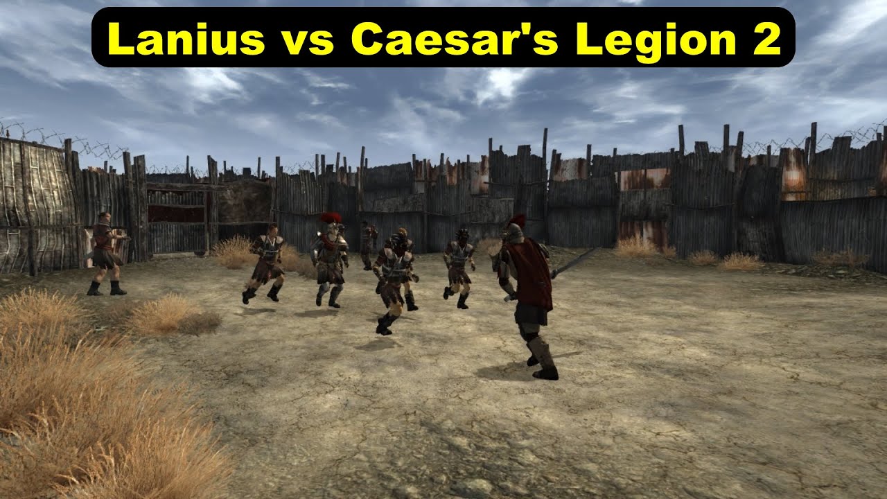 Legate Lanius vs Caesar's Legion Part 2 - Fallout New Vegas NPC Battles ...