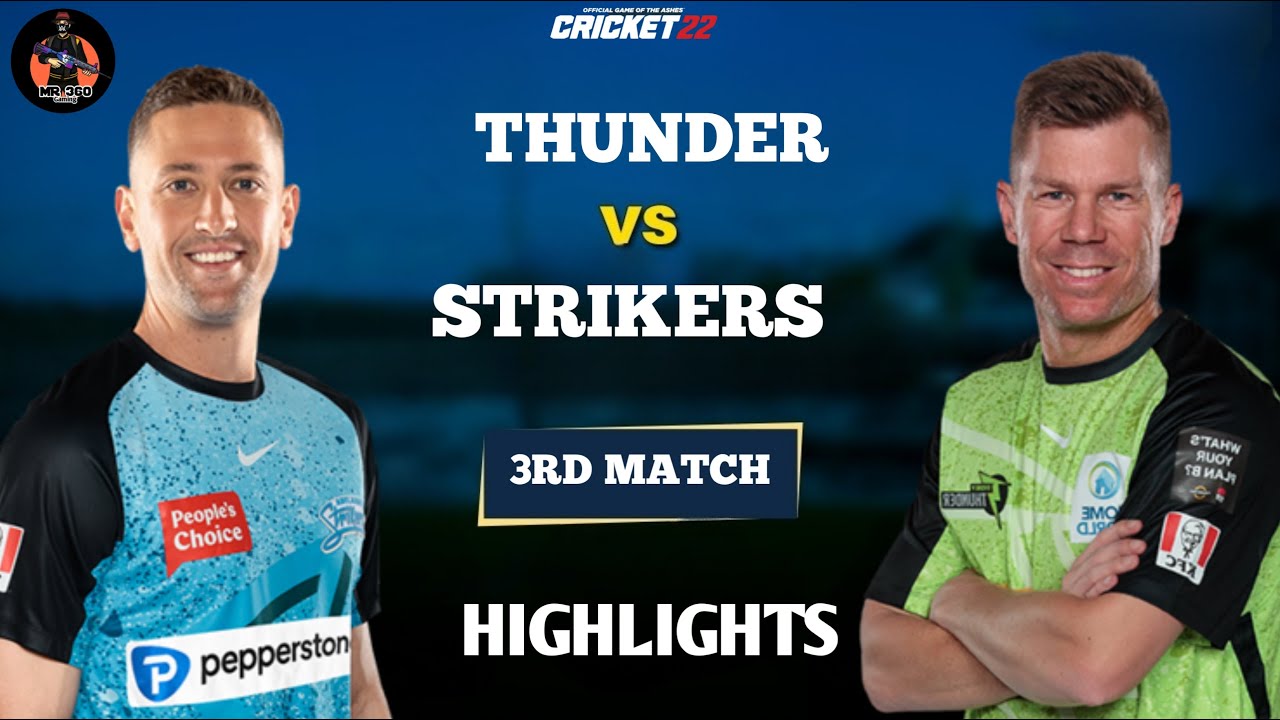 Sydney Thunder vs Adelaide Strikers 3rd Match BBL 2025 Highlights | bbl ...