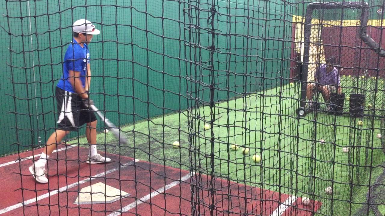 Brian Lin Batting #2 (Right Handed Side-View) - YouTube