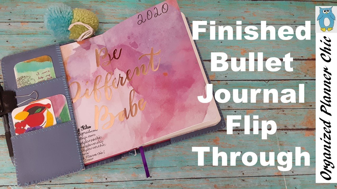 Flip Through Completed Bullet Journal #5 | Finished Bullet Journal Flip ...