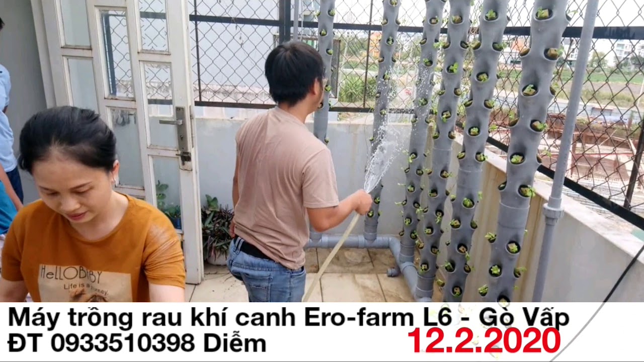Quy trình dùng máy trồng rau khí canh Ero-farm - Gò Vấp - YouTube