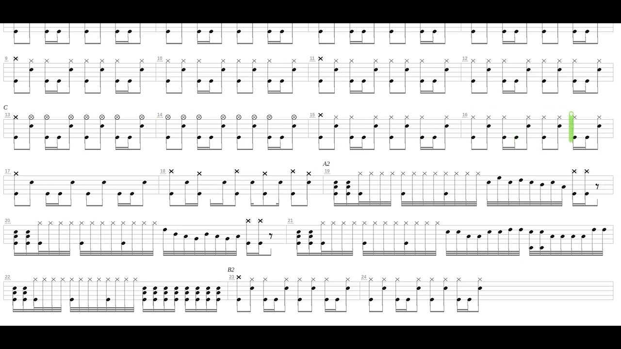 E2m1 Deimos Anomaly + Doom + Drum only + Drum tab - YouTube