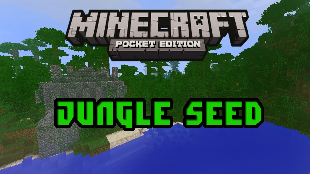 Minecraft PE: BEST JUNGLE BIOME SEED - YouTube
