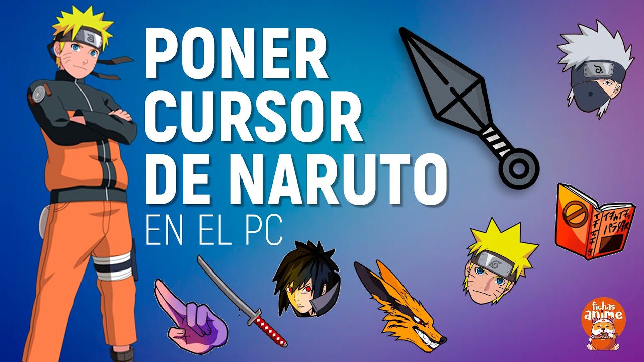 Como cambiar el Cursor del MOUSE con NARUTO / Sin programas - YouTube