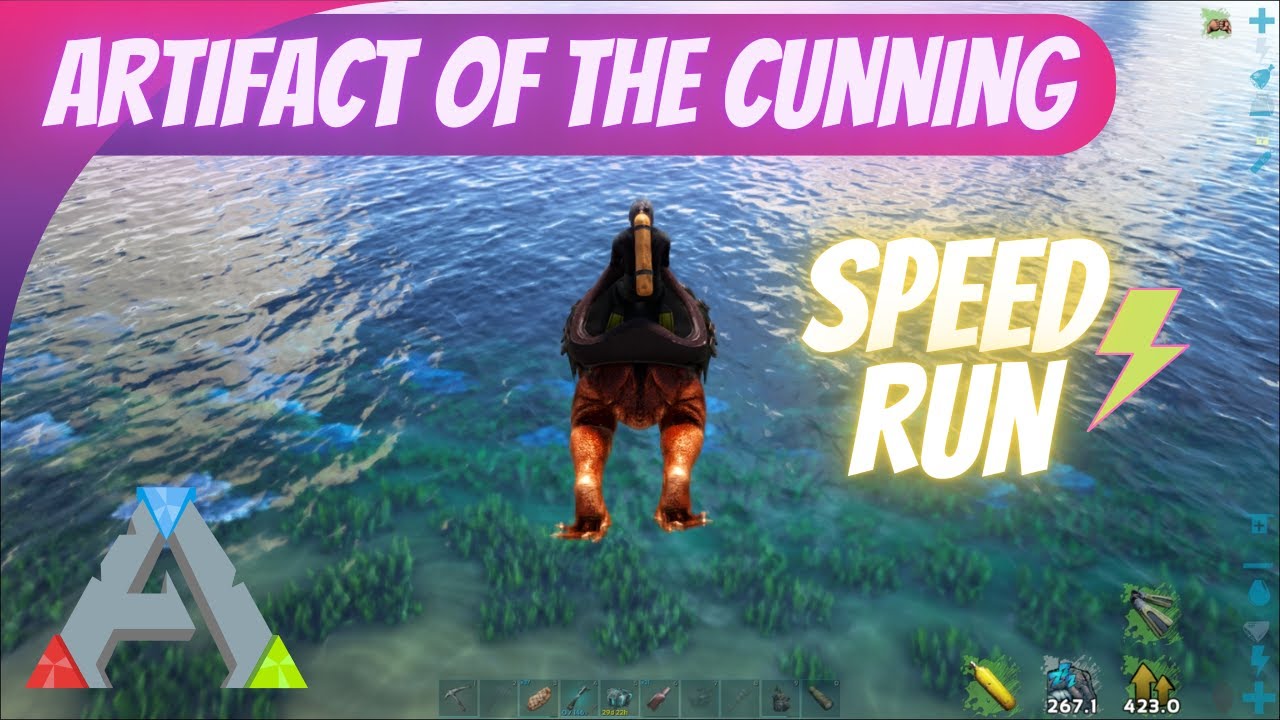 The Island: Ark Survival Evolved Ep28 Artifact Speed Run!!Solo!! - YouTube