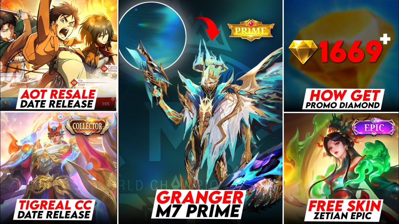 M7 PRIME GRANGER SKIN | ATTACK ON TITAN RESALE SKIN | 1669+ PROMO ...