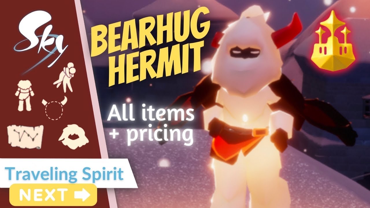 Bearhug Hermit - Red Horns, White Fluff, Eyelashes + MORE | Traveling ...