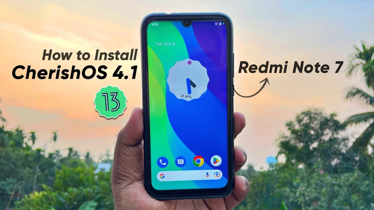 How to Install CherishOS v4.1 on Redmi Note 7 (Android 13) Step By Step Install Guide - YouTube