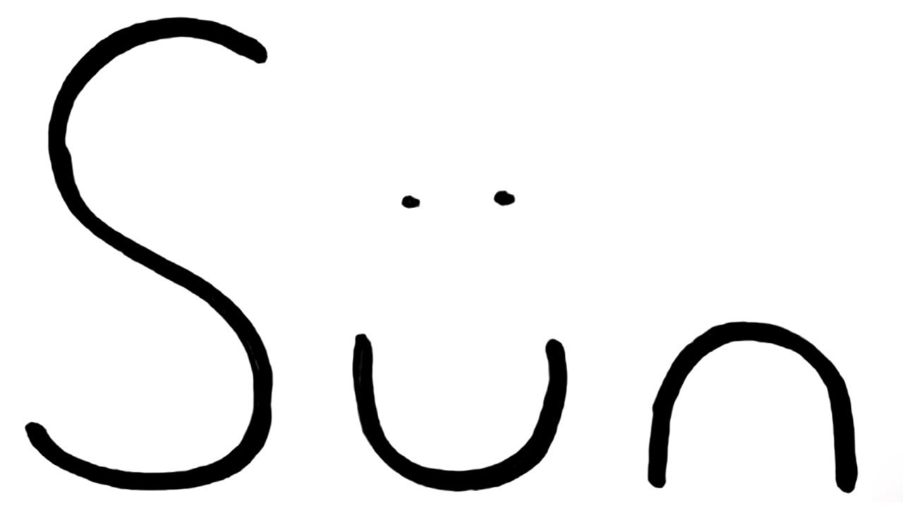 Hogyan rajzoljunk a SÜN szóból egy SÜNIT - YouTube