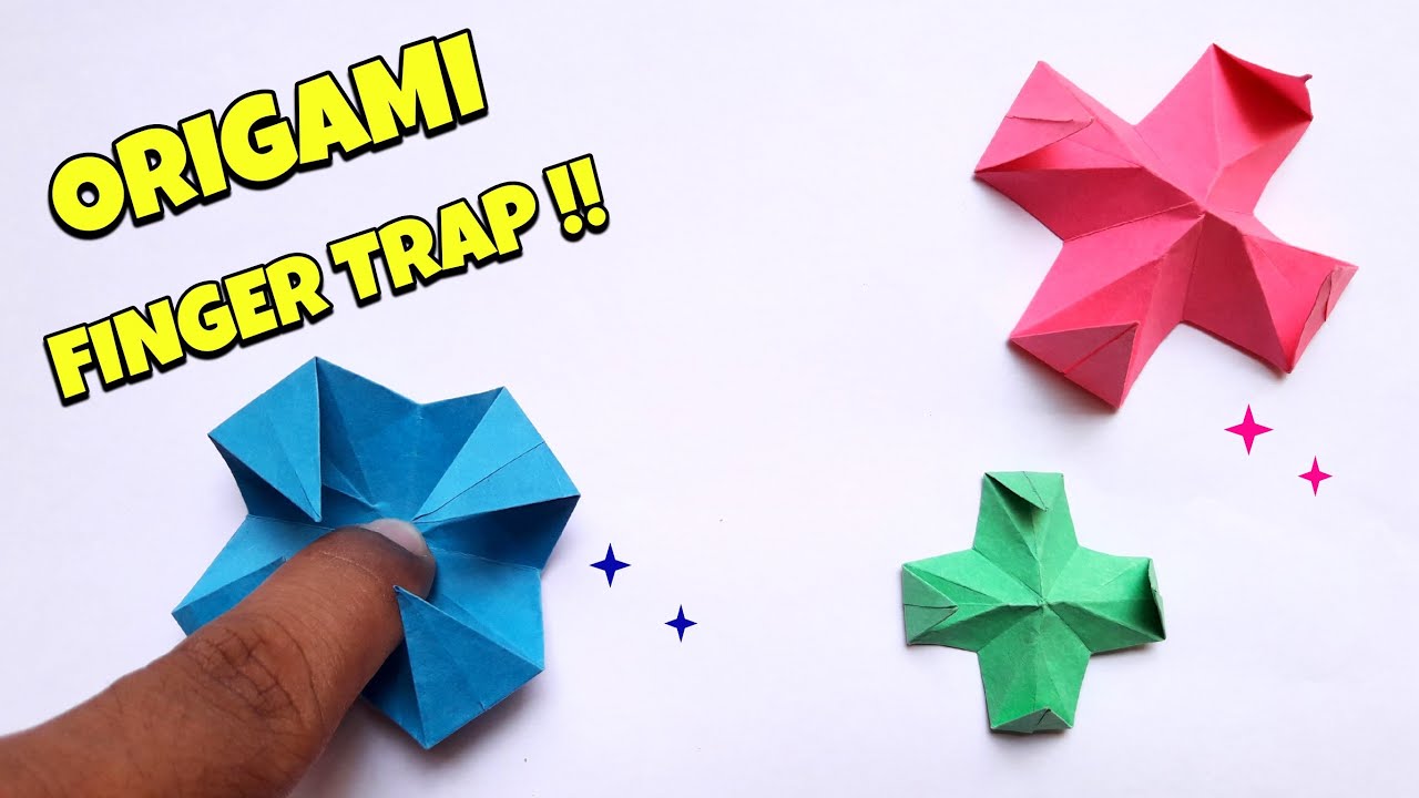 How To Make Origami Finger Trap | DIY Origami Fidget Toy | Fidget Toy ...
