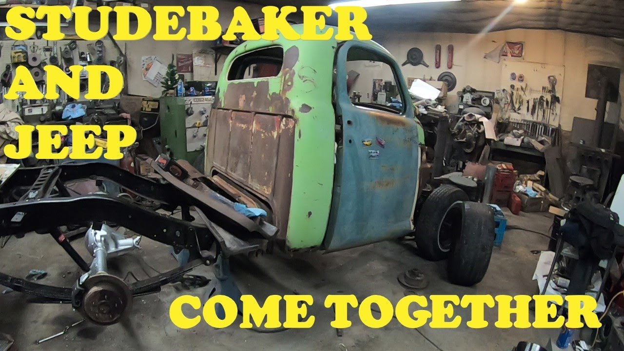 Studebaker 1/2 Ton, Dakota Frame Swap. Installing a Jeep Cherokee Rear ...
