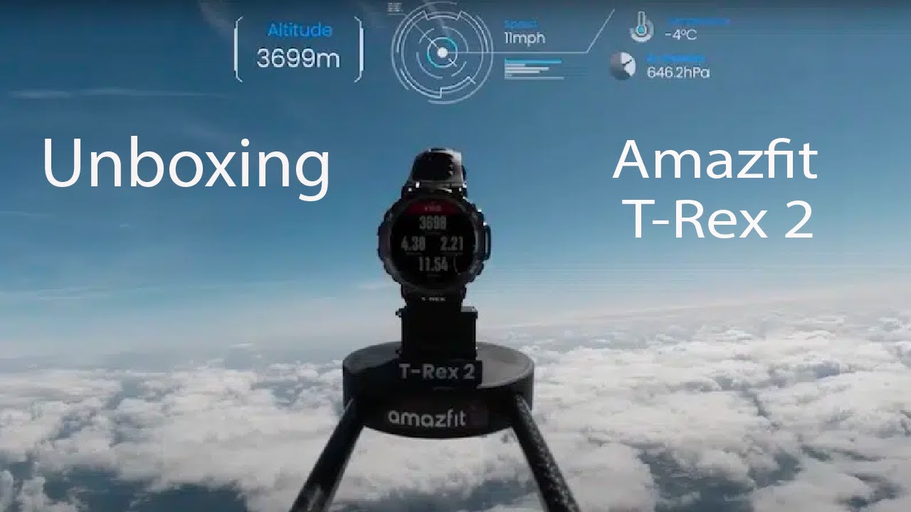 AMAZEFIT T-REX 2 | unboxing of amazfit t rex 2 smart watch - YouTube