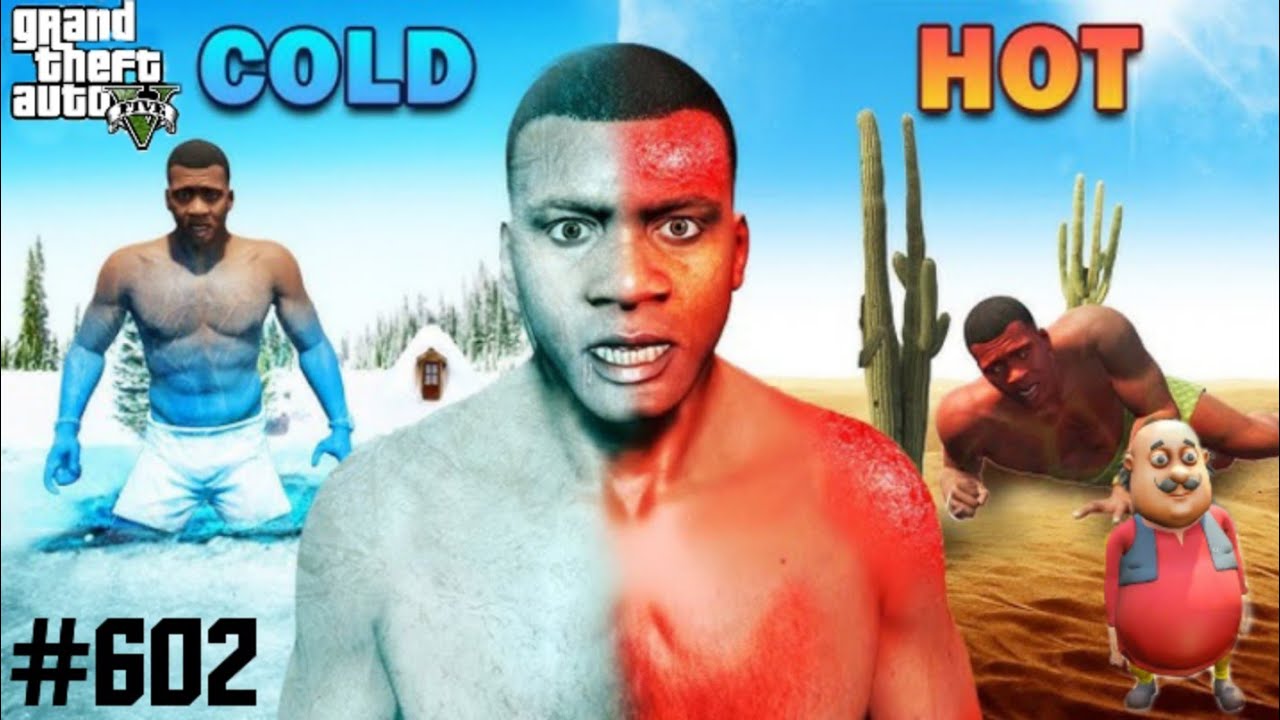 GTA 5 ; FRANKLIN HOT 🔥 & COLD 🥶 HOUSE FOUND A SECRET TUNNEL ( NEW MOD ...