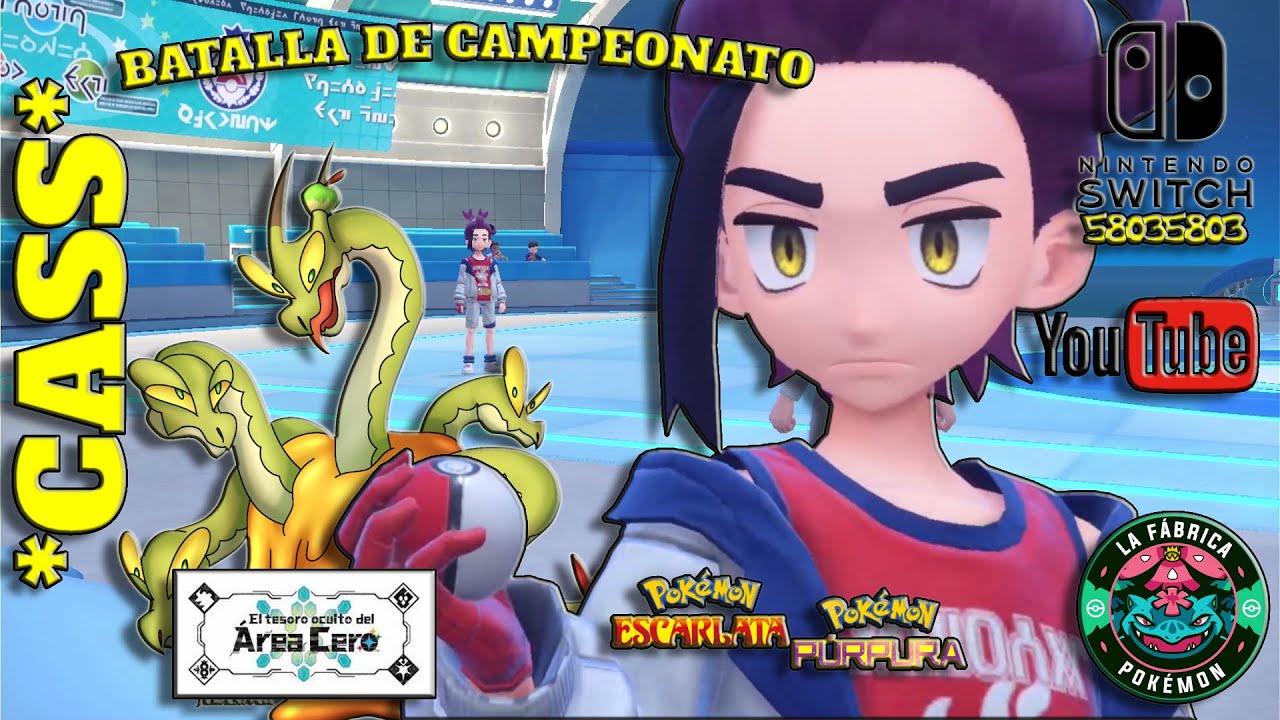 La batalla final contra el campeón de la Liga Arandano Cass en Pokémon ...