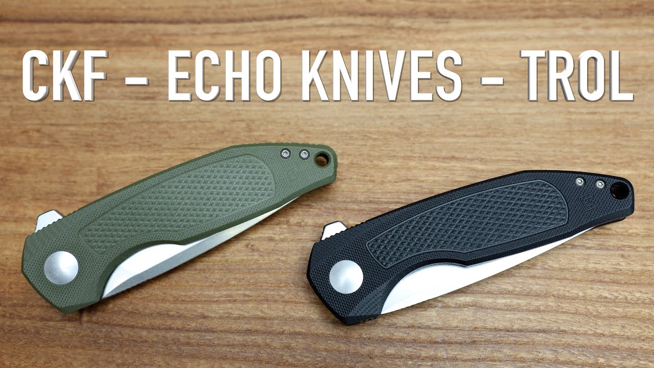 Custom Knife Factory - Echo Trol - Initial Impressions and Overview - YouTube