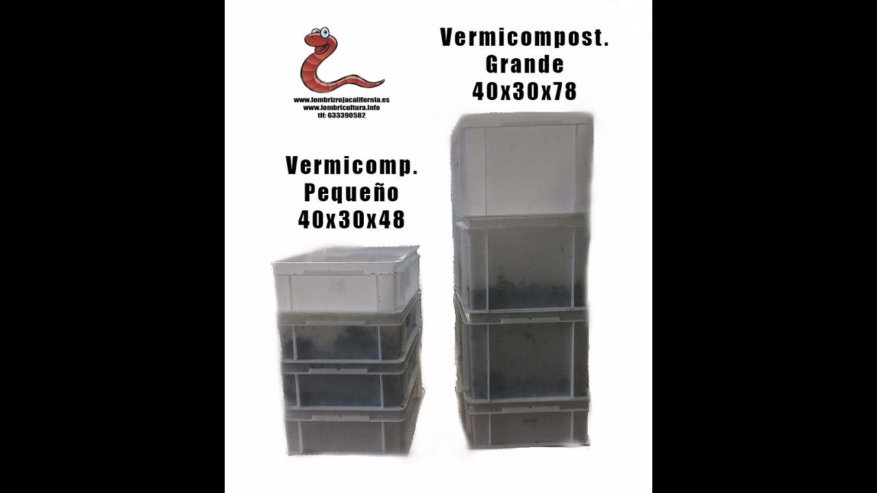 Vermicompostador grande Vermicompostera grande Lombricompostador - YouTube